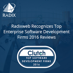 Radixweb Recognizes as Top Enterprise Software Development Firms 2016